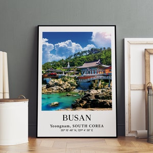 Busan Poster, Busan Picture, South Korea Photo, Korea Print, Asia ...