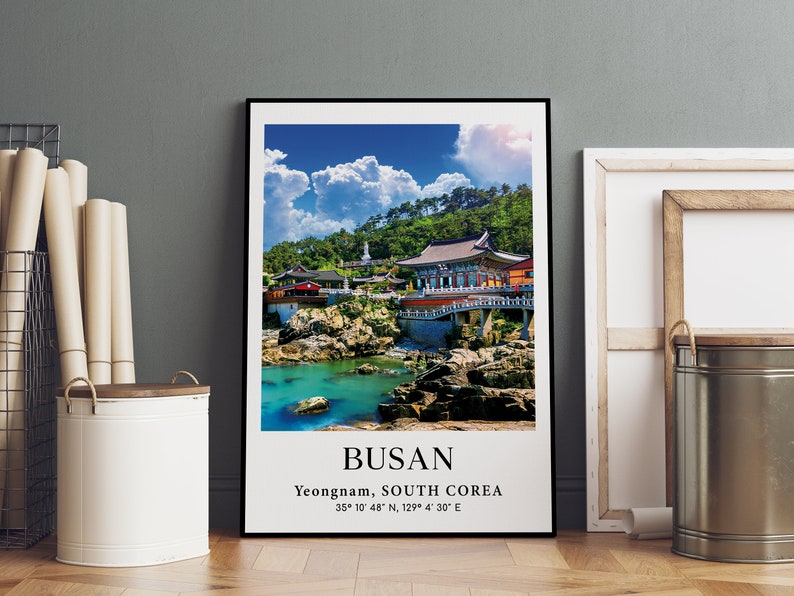 Busan Poster, Busan Picture, South Korea Photo, Korea Print, Asia ...