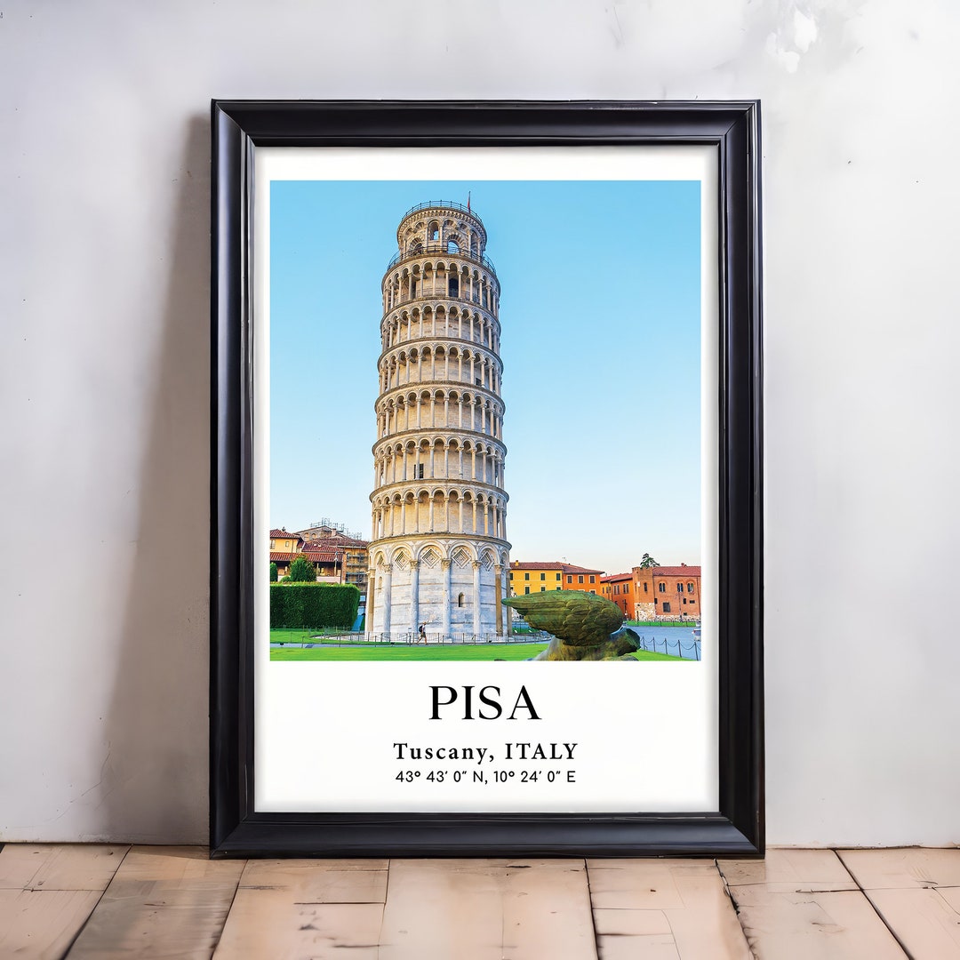 Pisa Poster, Pisa Italy, Italy Picture, European Picture, European City ...