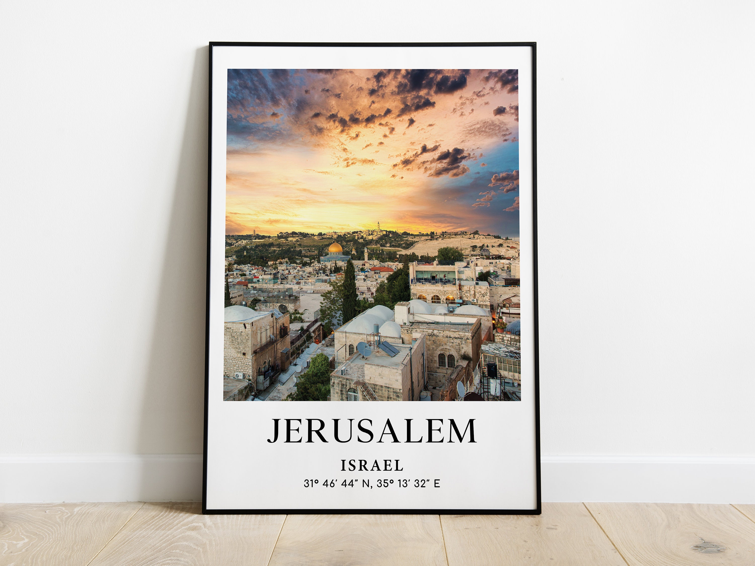 Set of Jerusalem Poster, Jerusalem Photo, Israel Picture, Israel Cities ...