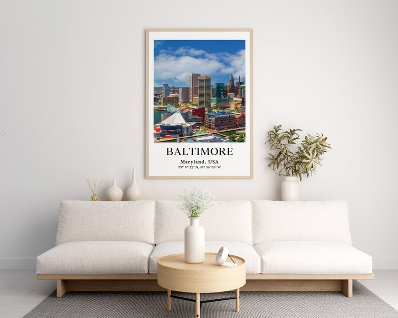 Baltimore Poster, Maryland Poster, United States Photo, Usa Photography ...