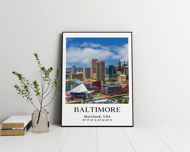 Baltimore Poster, Maryland Poster, United States Photo, Usa Photography ...