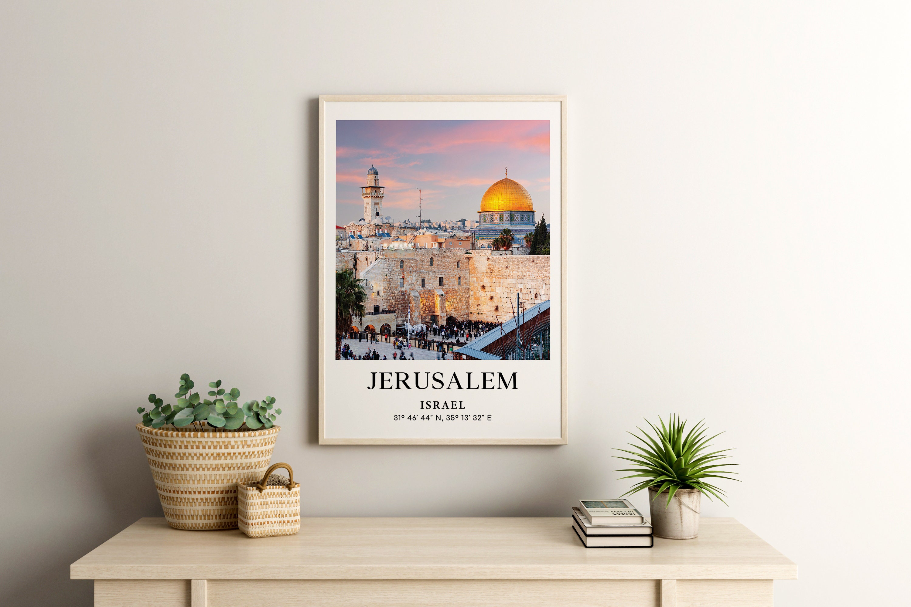 Set of Jerusalem Poster, Jerusalem Photo, Israel Picture, Israel Cities ...