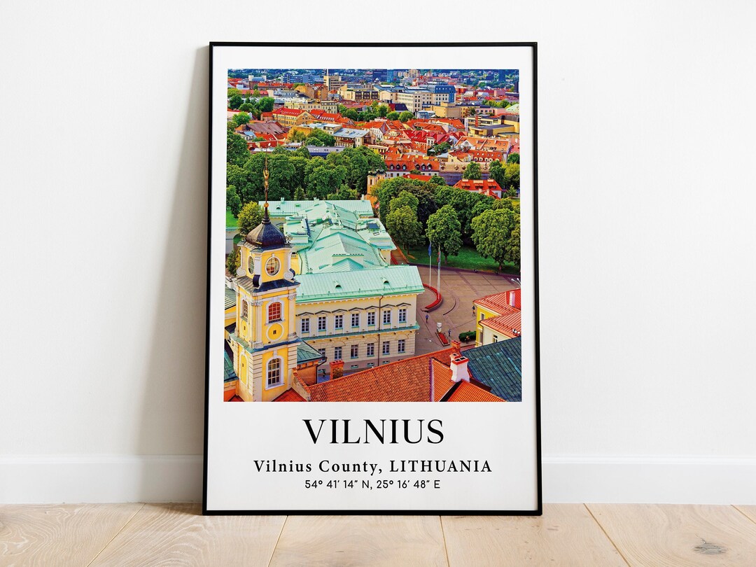 Vilnius Poster, Vilnius Lithuania, Lithuania Picture, European Picture ...