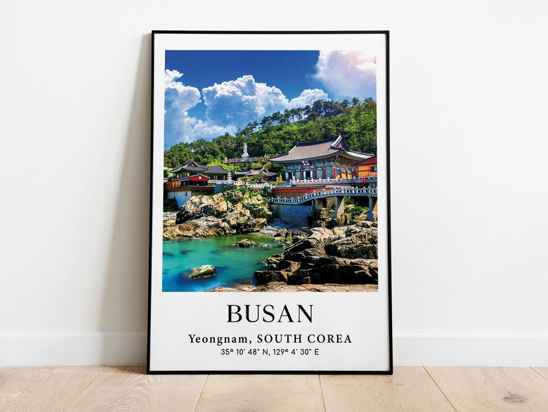 Busan Poster, Busan Picture, South Korea Photo, Korea Print, Asia ...