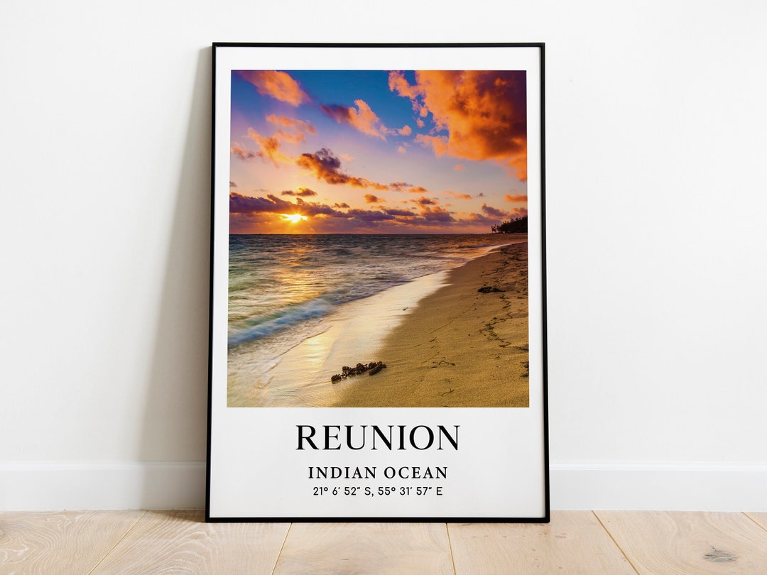 Reunion Poster Reunion Picture Indian Ocean Photo Indian - Etsy