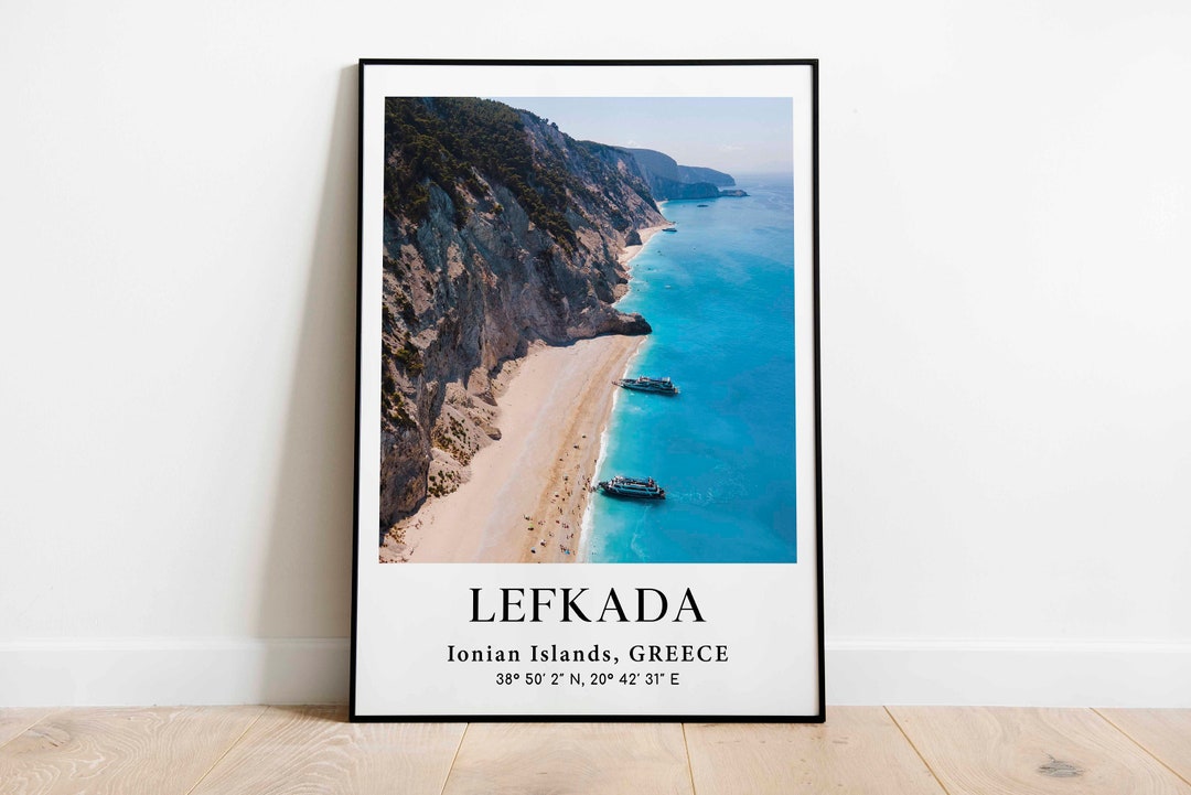 Lefkada Poster Lefkada Greece Greece Picture European - Etsy