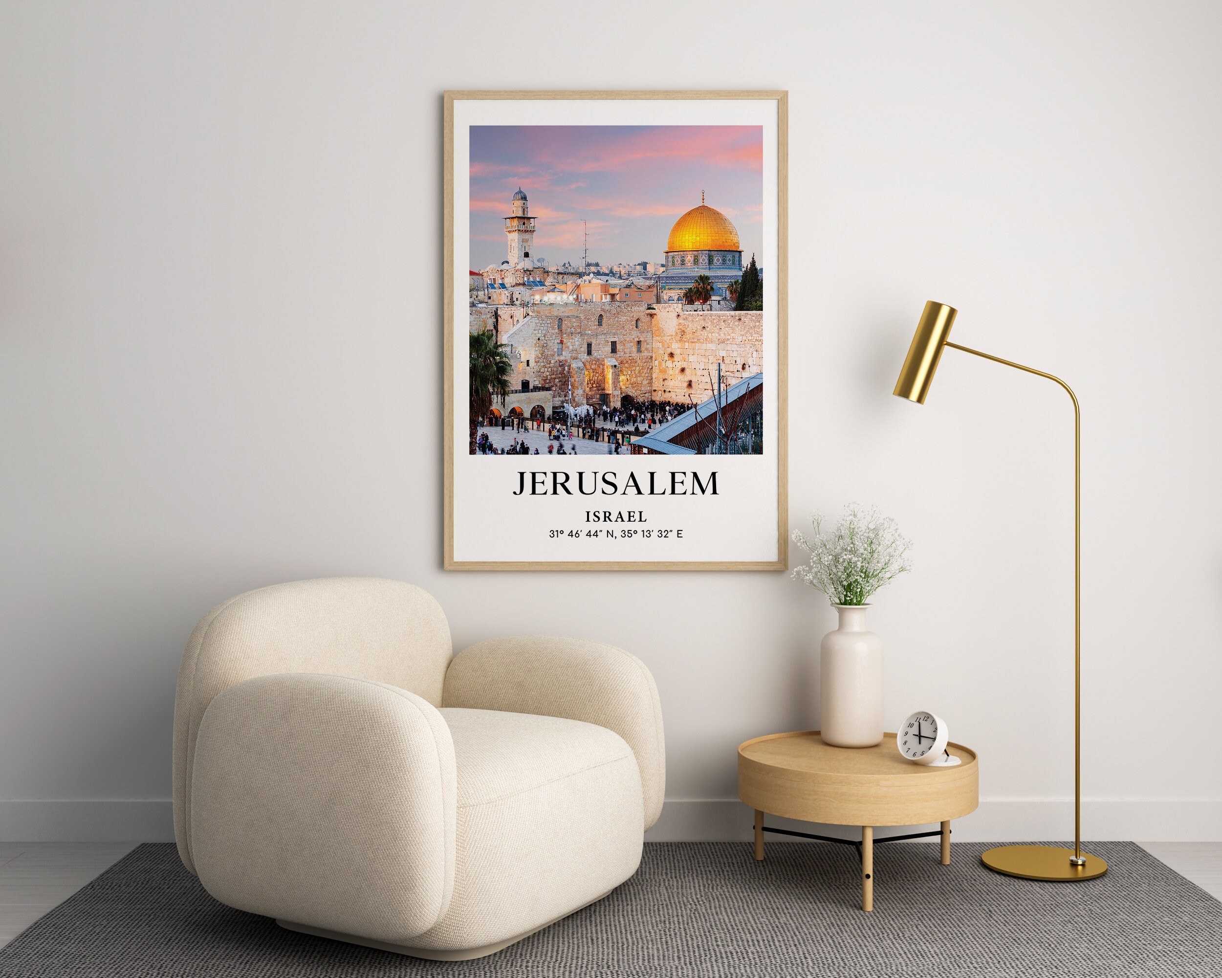 Set of Jerusalem Poster, Jerusalem Photo, Israel Picture, Israel Cities ...