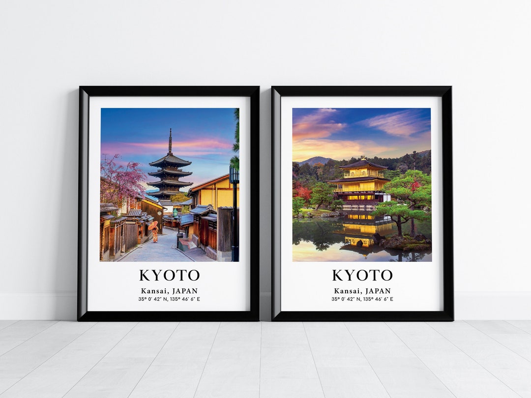 Set of Kyoto Poster Kyoto Photo Japan Picture Japan Cities - Etsy
