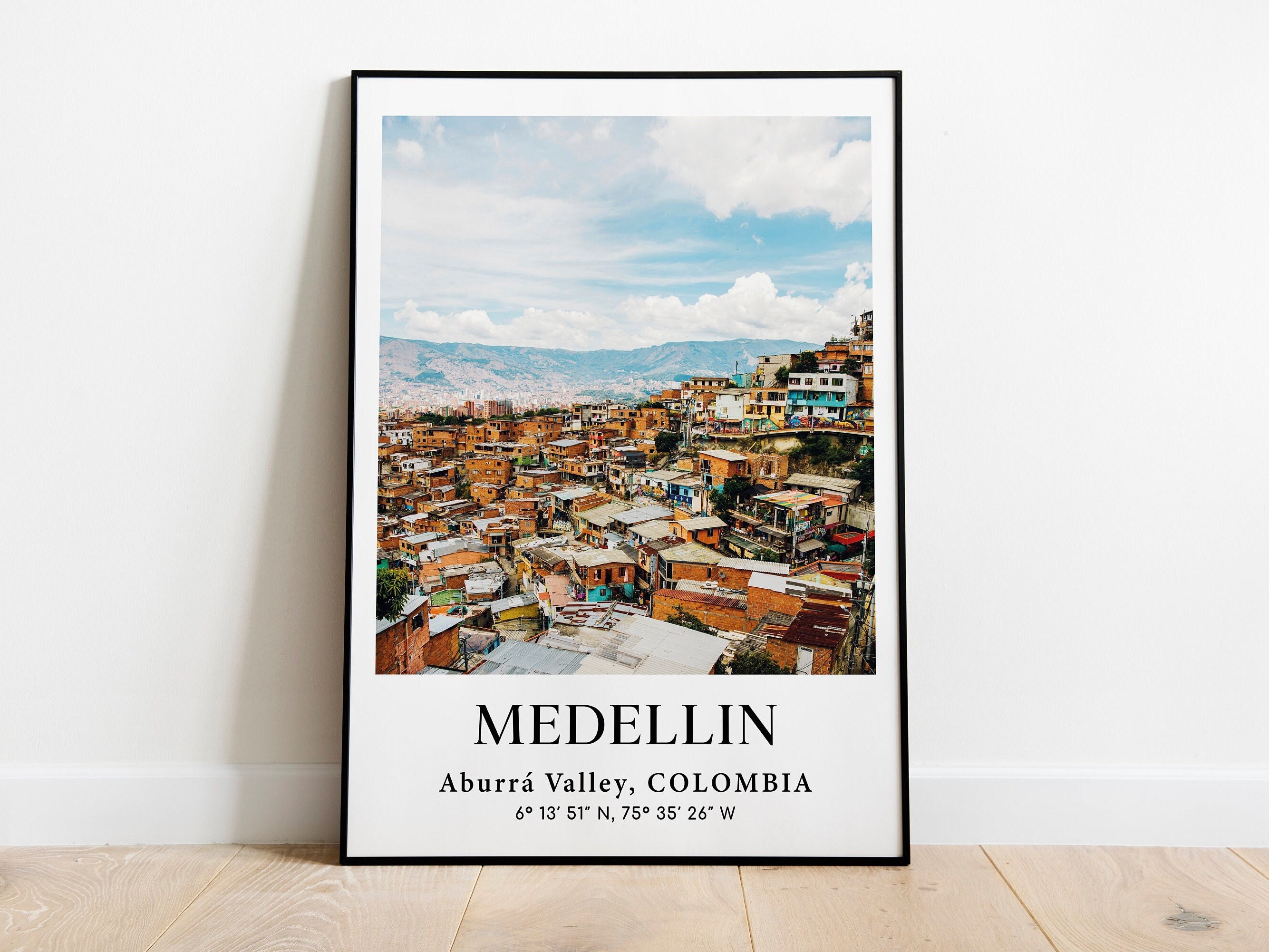 Medellin Poster, Medeliin Picture, Colombia Photo, Aburra Valley Print ...