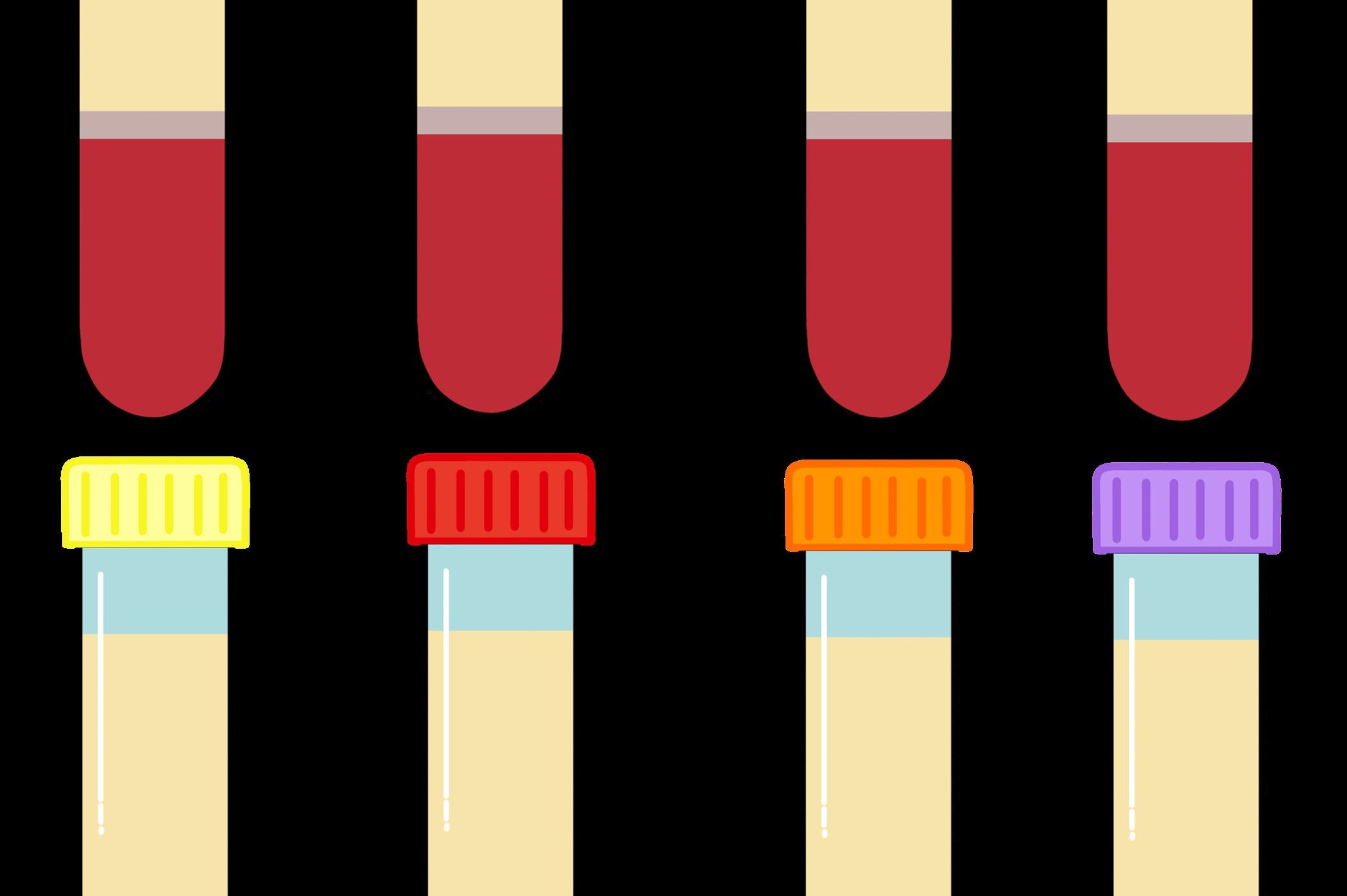 Phlebotomy Lab Tube Digital Clip Art and Stickers for Notes or Journals ...