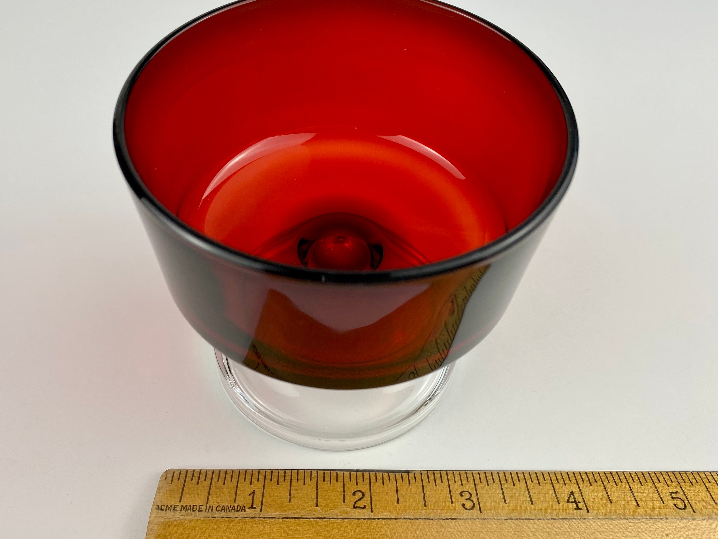 Luminarc Arcoroc Ruby Glasses Set of Six, Dessert, Sherbet or Champagne ...