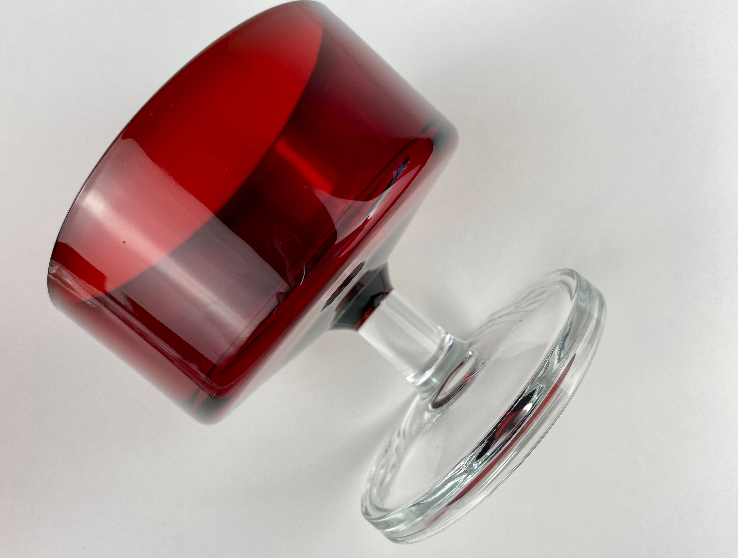 Luminarc Arcoroc Ruby Glasses Set of Six, Dessert, Sherbet or Champagne ...