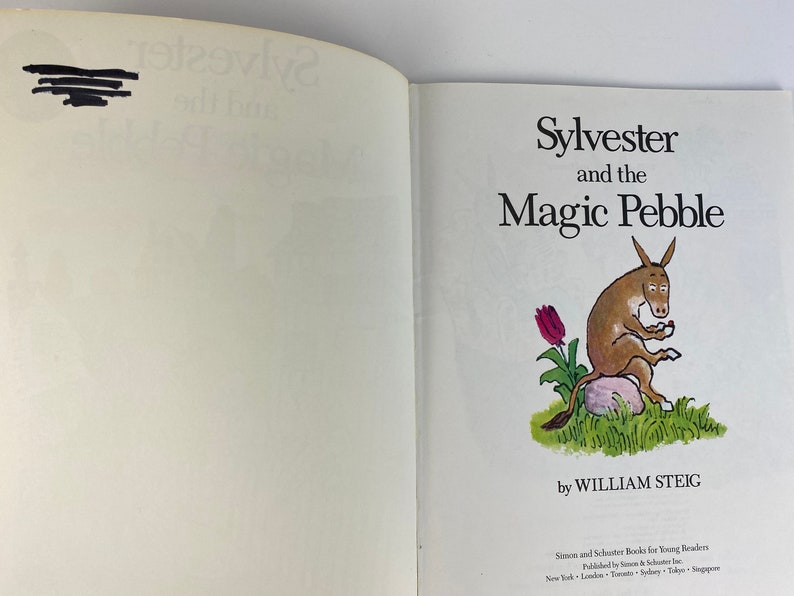 Sylvester and the Magic Pebble, Vintage Children's Soft Cover Book - Etsy