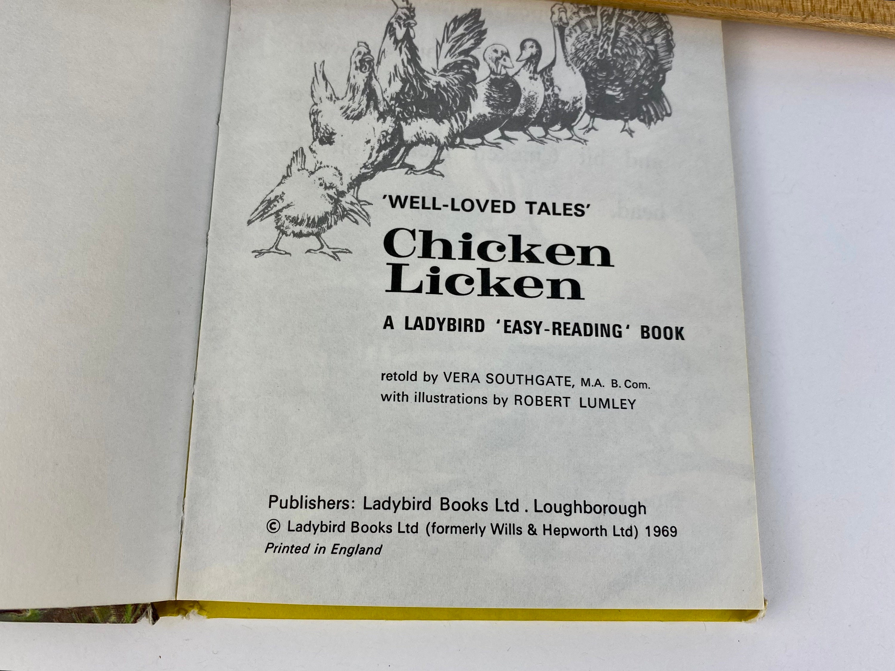 Chicken Licken Vintage Children's Reader, 1969 Ladybird Book, Hard ...