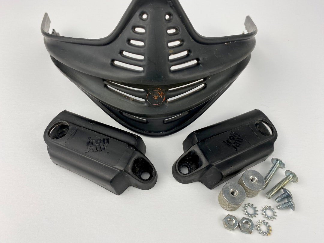 Iron Jaw Vintage Motocross Face Guard, 1970s Dirt Bike Helmet Mouth ...