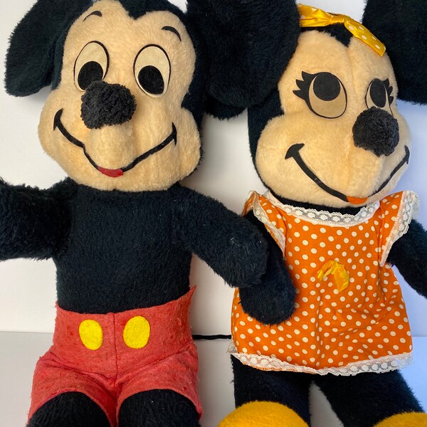 1970s Mickey Plush - Etsy