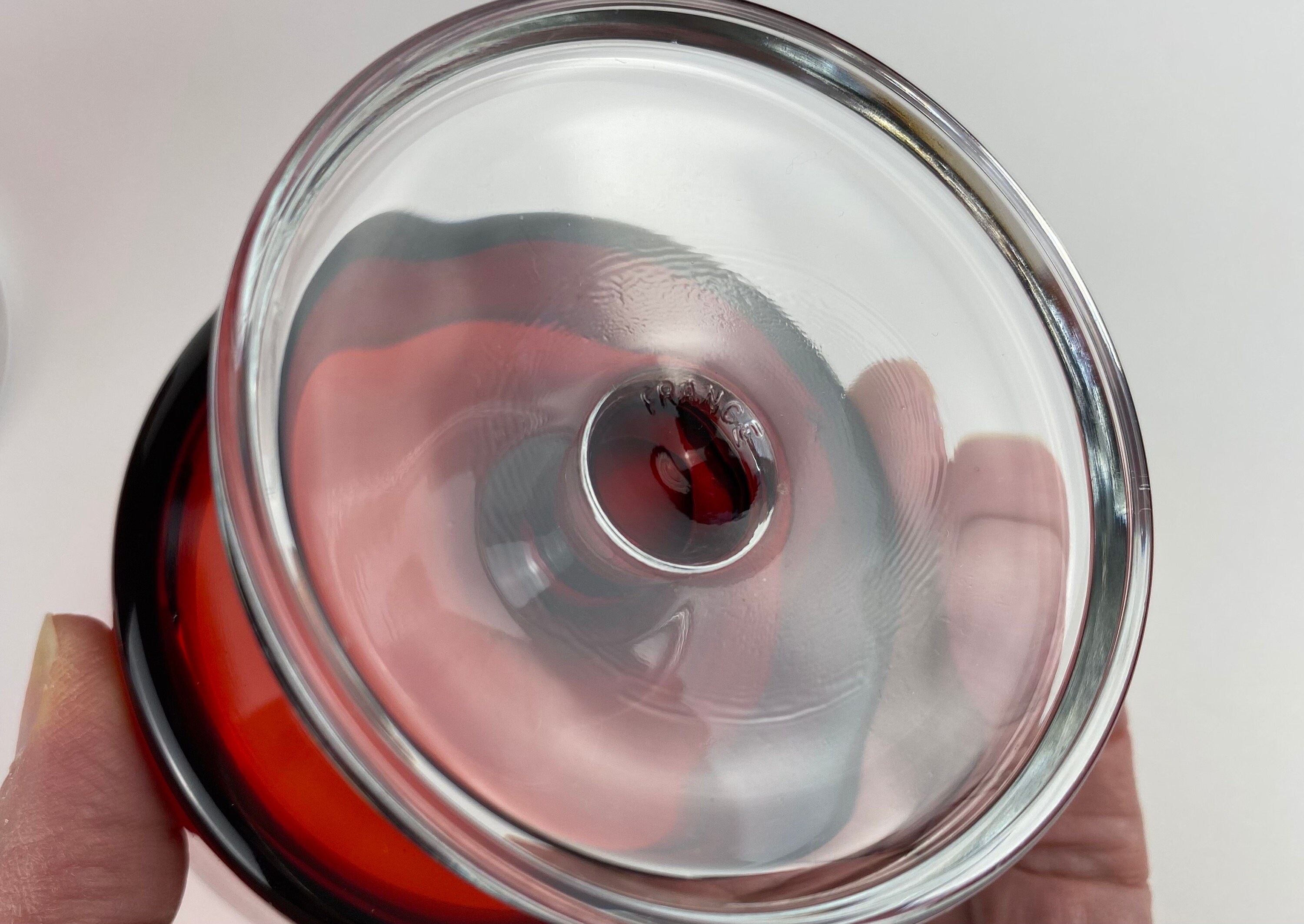 Luminarc Arcoroc Ruby Glasses Set of Six, Dessert, Sherbet or Champagne ...