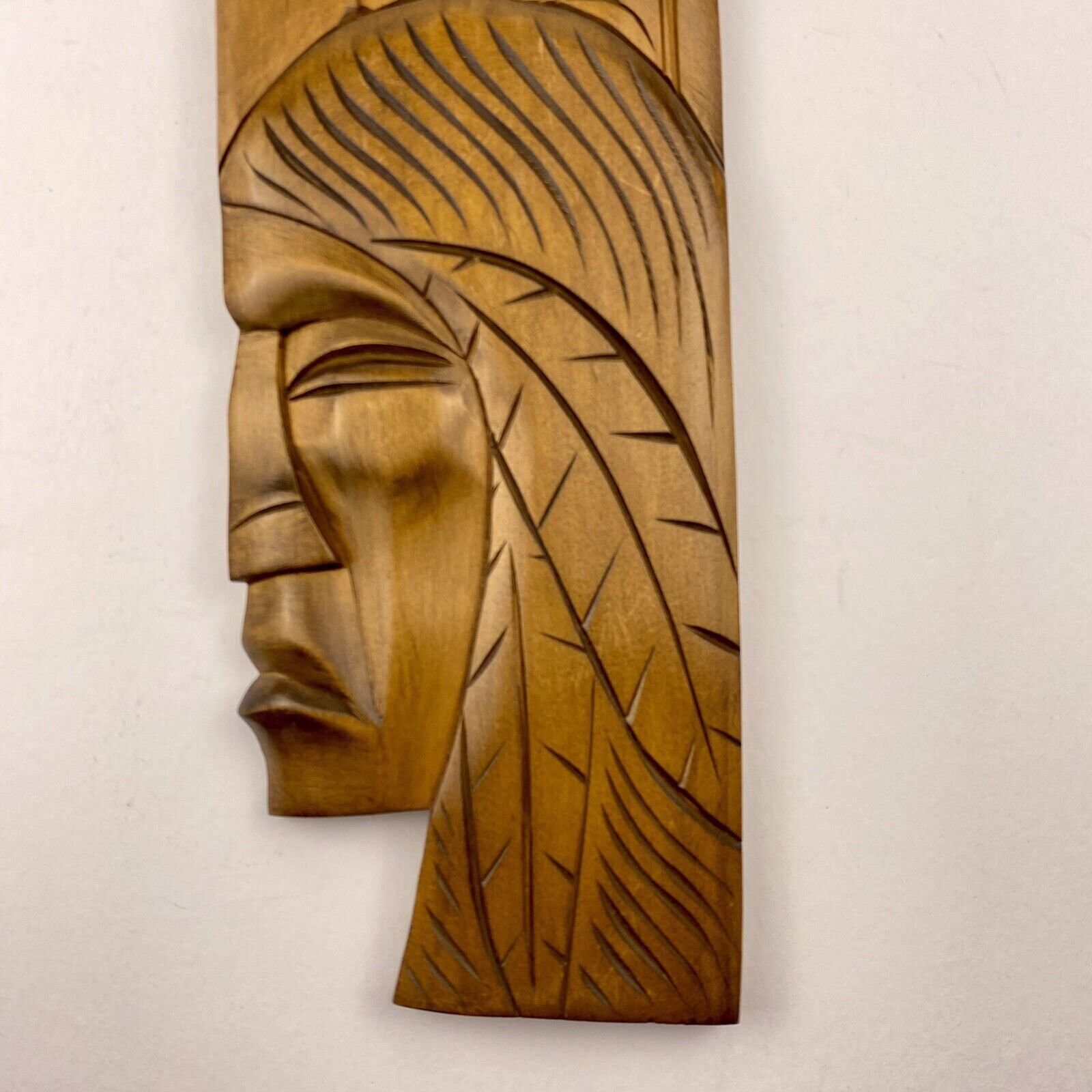 Jim Yelton Coast Salish Wood Carving, Bald Eagle Chief Mask, 20 Wall ...