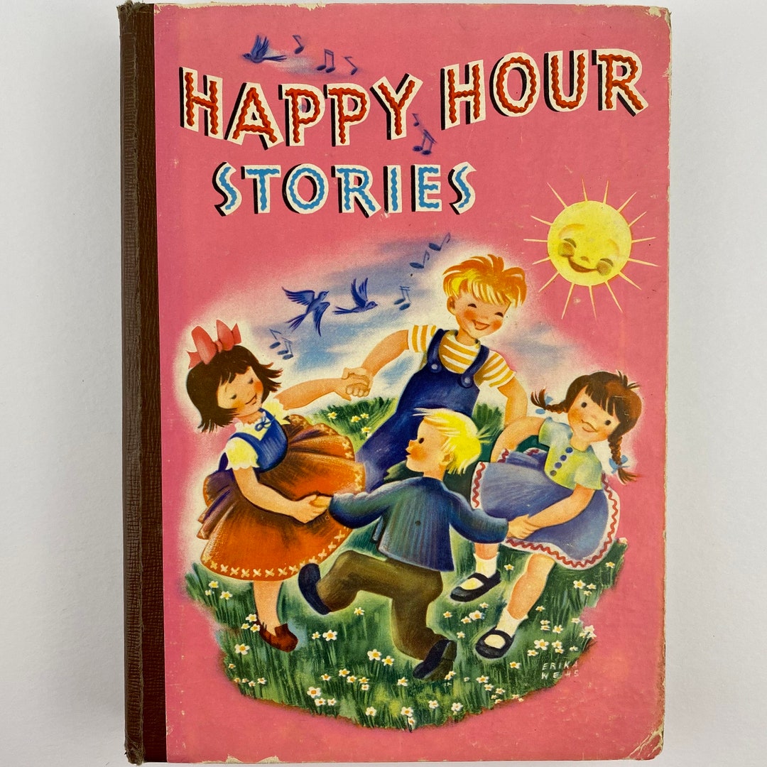 Vintage Children's Story Book happy Hour Stories, Whitman 1946 Hard ...