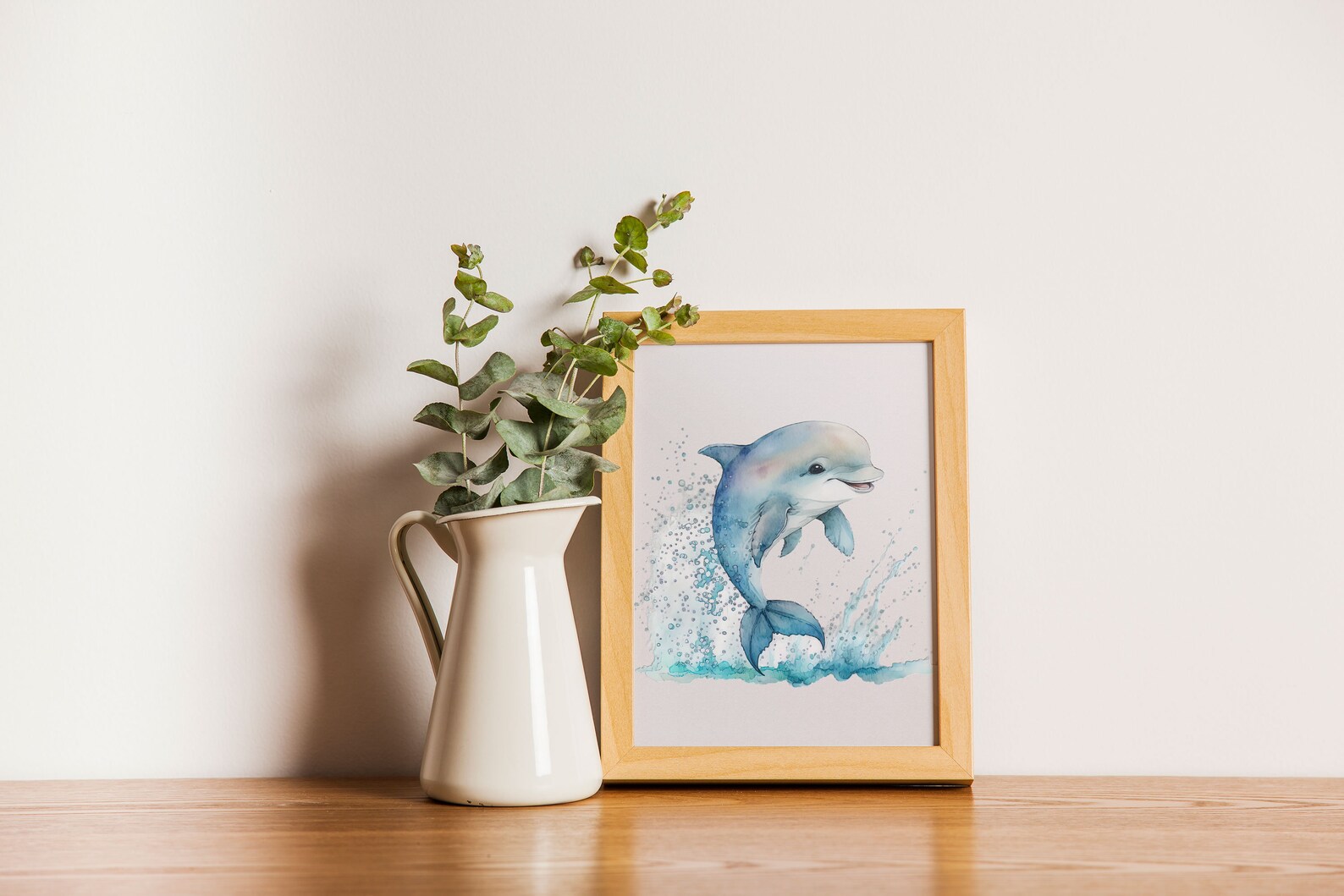 Watercolor Under the Sea Clipart Fish, Sea Animal, Dolphin Cute ...