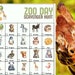Zoo Day Scavenger Hunt for Kids Printable, Family Fun Game for a Day at ...