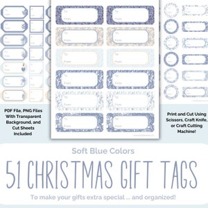 Christmas Printable Gift Tags and Stickers for Presents, Holiday Gift ...