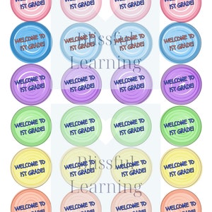 First Day of School Sticker for 1st Grade Back to School - Etsy