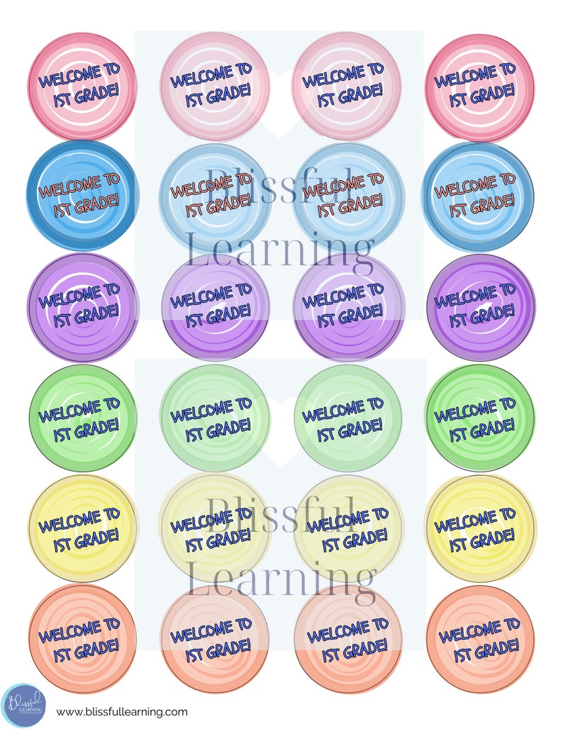 First Day of School Sticker for 1st Grade Back to School - Etsy