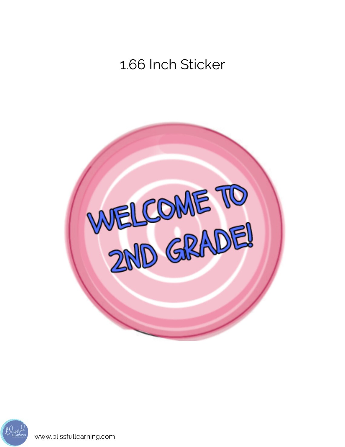 Welcome to 2nd Grade Stickers, First Day of School Stickers, Back to ...