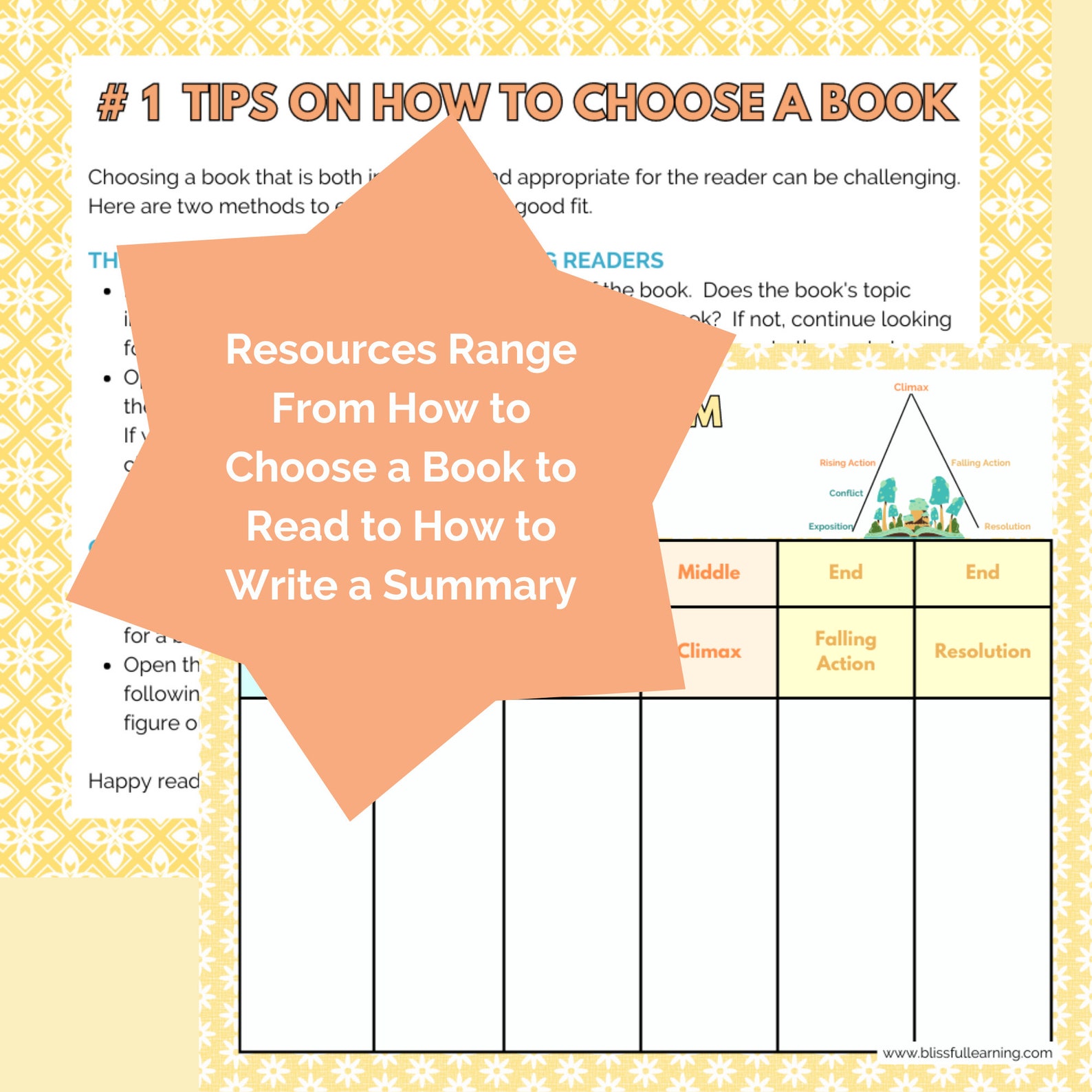 Printable Reading Toolkit, Story Elements, Reading Resources, Bookmarks ...