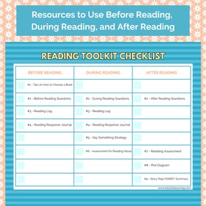 Printable Reading Toolkit, Story Elements, Reading Resources, Bookmarks ...