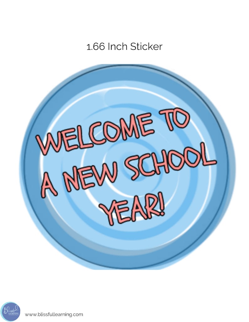 Back to School Stickers, Teacher Printable Stickers, Welcome to School ...