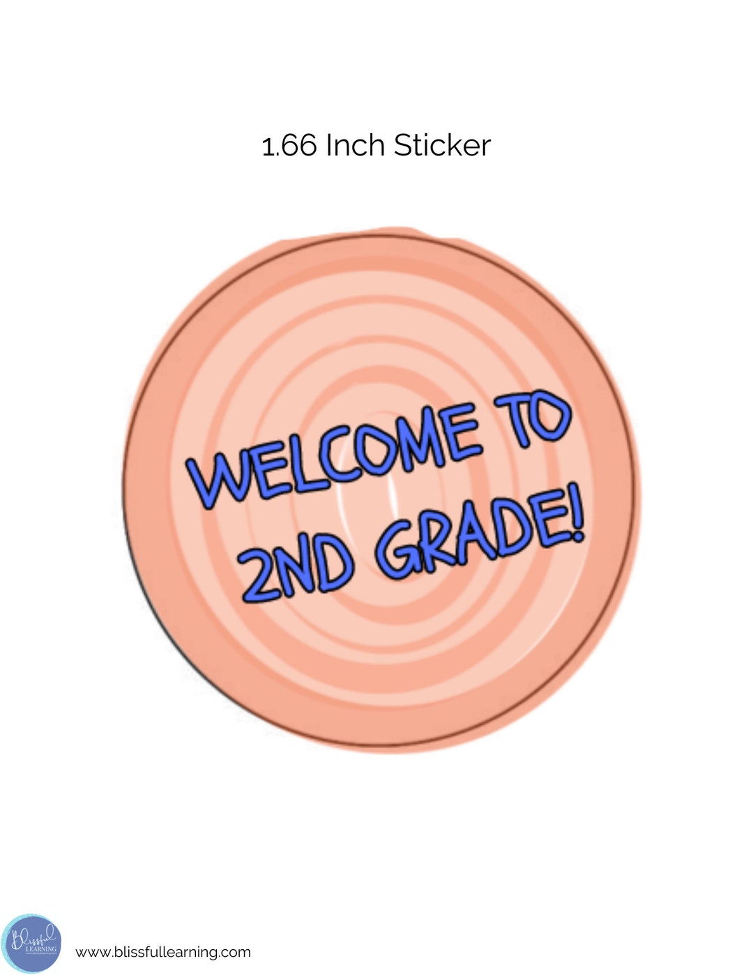 Welcome to 2nd Grade Stickers First Day of School Stickers - Etsy