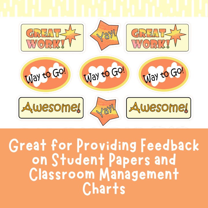 Student Reward Stickers classroom Management, Motivational Stickers ...