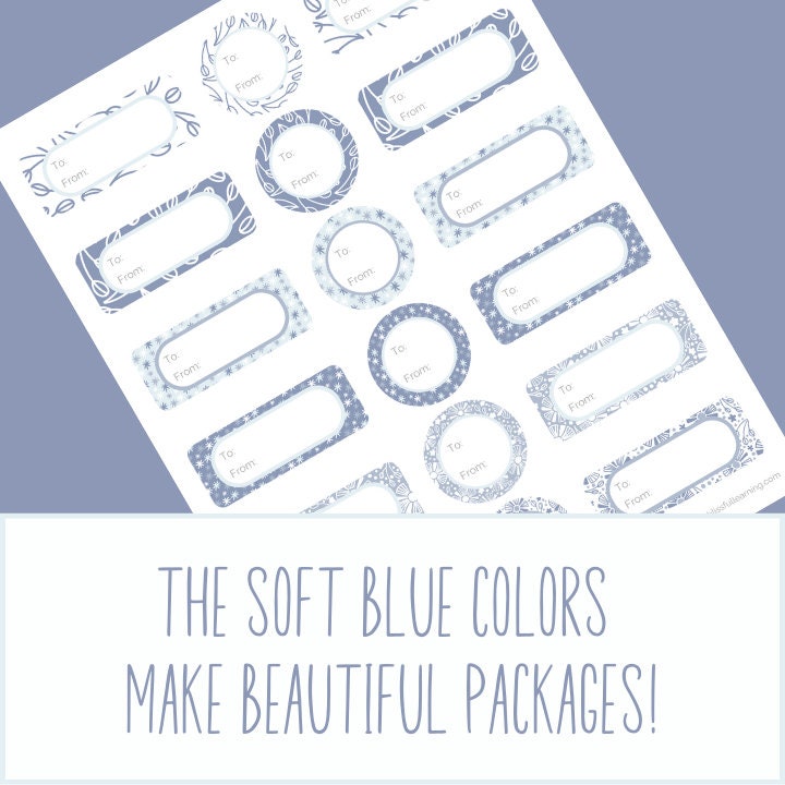 Christmas Printable Gift Tags and Stickers for Presents, Holiday Gift ...