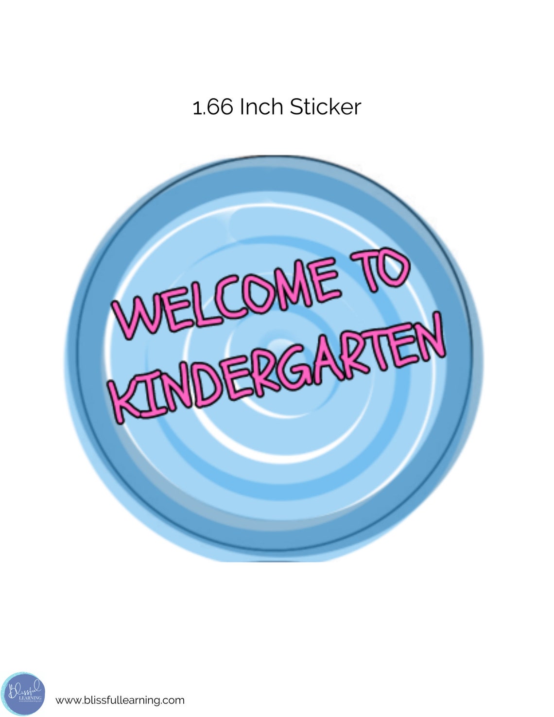Welcome to Kindergarten Printable Stickers, 1st Day of School Sticker ...