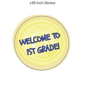 First Day of School Sticker for 1st Grade Back to School - Etsy