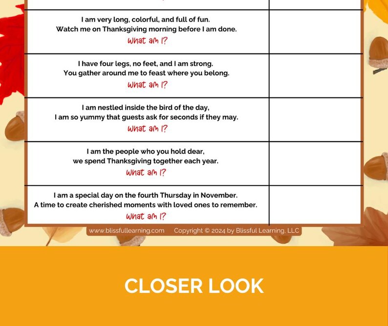 Thanksgiving Riddles for Kids Family Friendly Thanksgiving Riddles ...