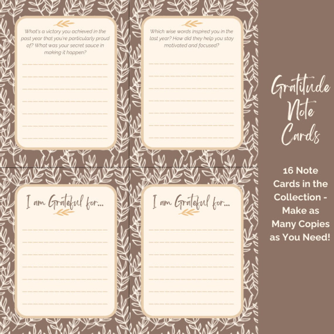 Thanksgiving Gratitude Collection With Dice Game and Gratitude Card ...