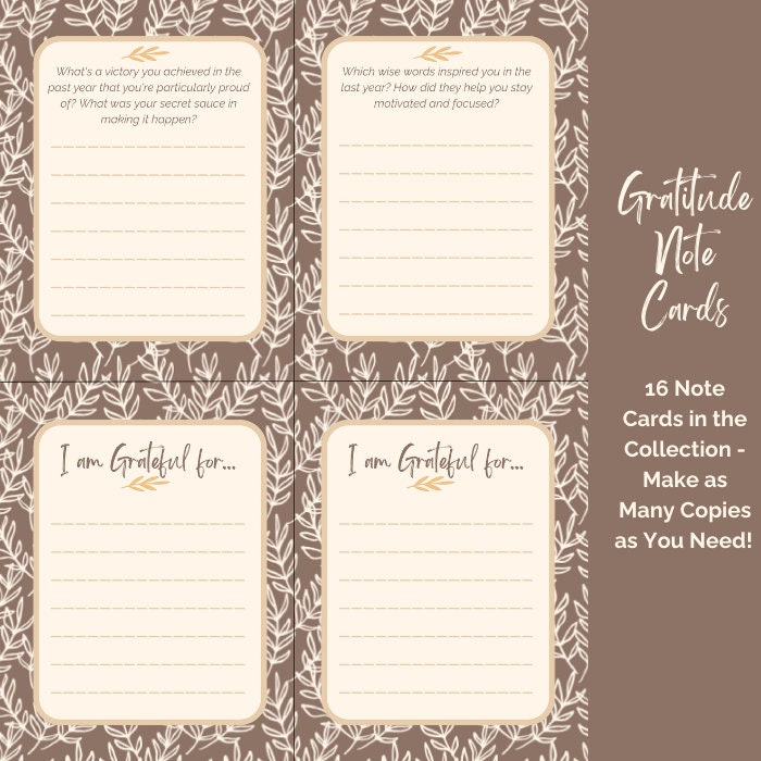 Thanksgiving Gratitude Collection With Dice Game and Gratitude Card ...