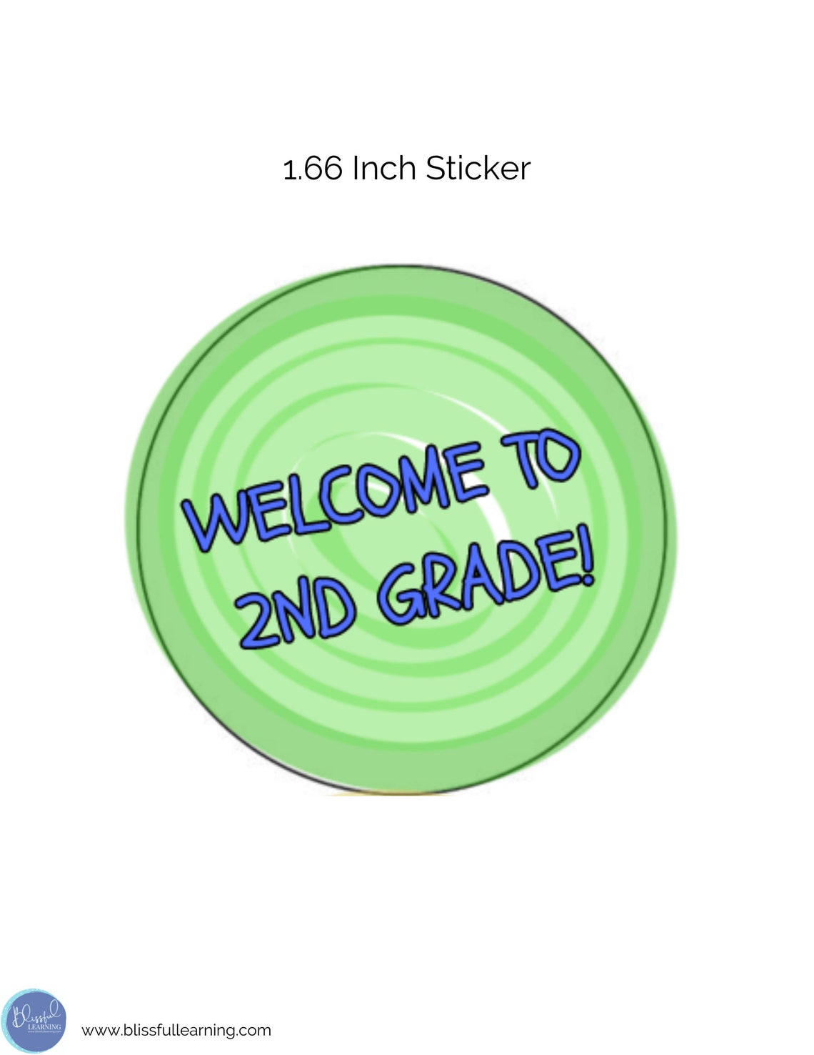 Welcome to 2nd Grade Stickers, First Day of School Stickers, Back to ...