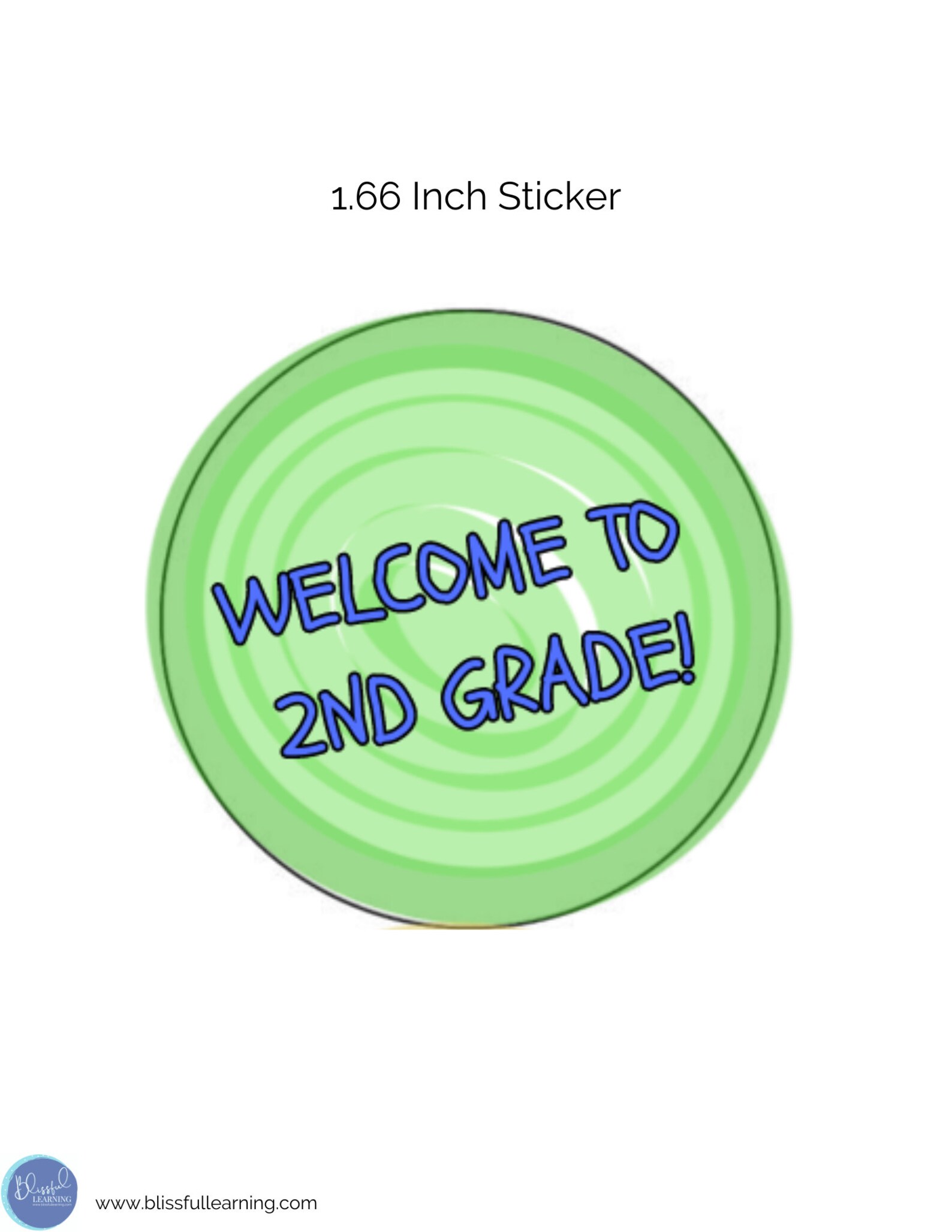 Welcome to 2nd Grade Stickers, First Day of School Stickers, Back to ...