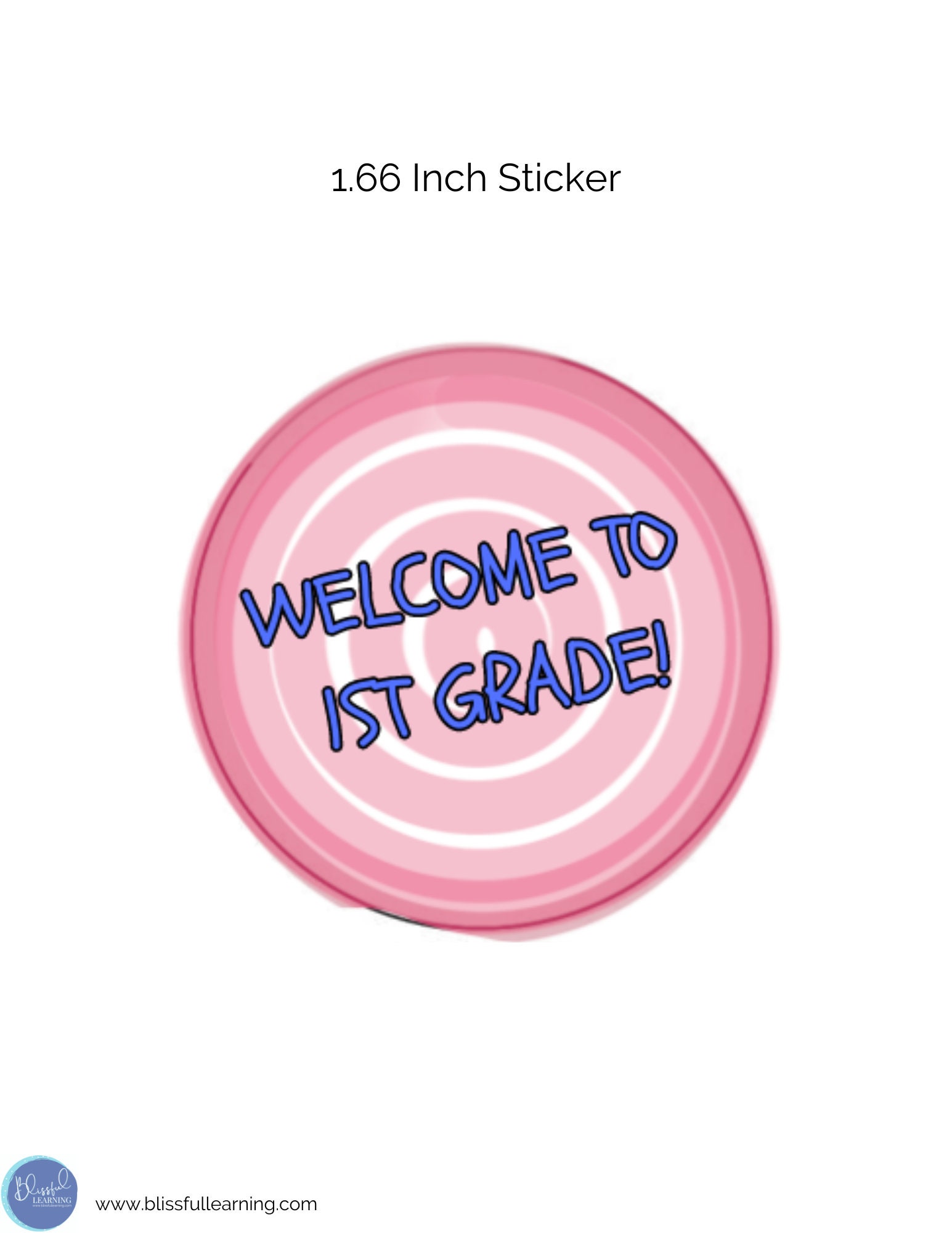 First Day of School Sticker for 1st Grade Back to School - Etsy