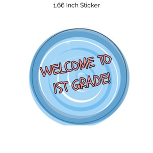 First Day of School Sticker for 1st Grade Back to School - Etsy