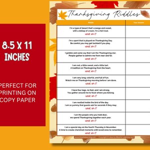 Thanksgiving Riddles for Kids Family Friendly Thanksgiving Riddles ...