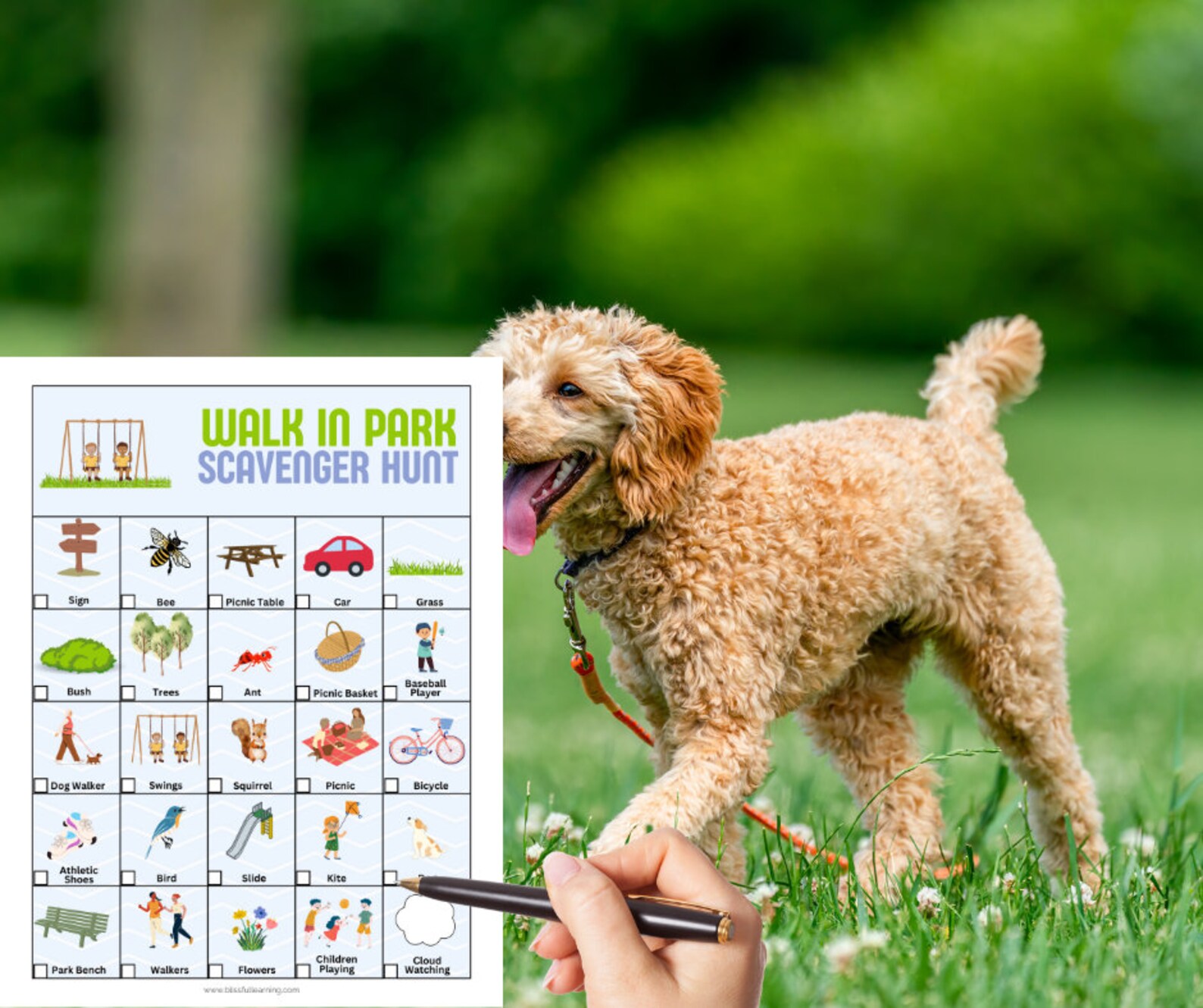 Walk in the Park Scavenger Hunt for Kids Printable, Outdoor Scavenger ...
