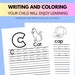Printable Alphabet Coloring Pages for Kids, Learn Letters, Learn ABC ...