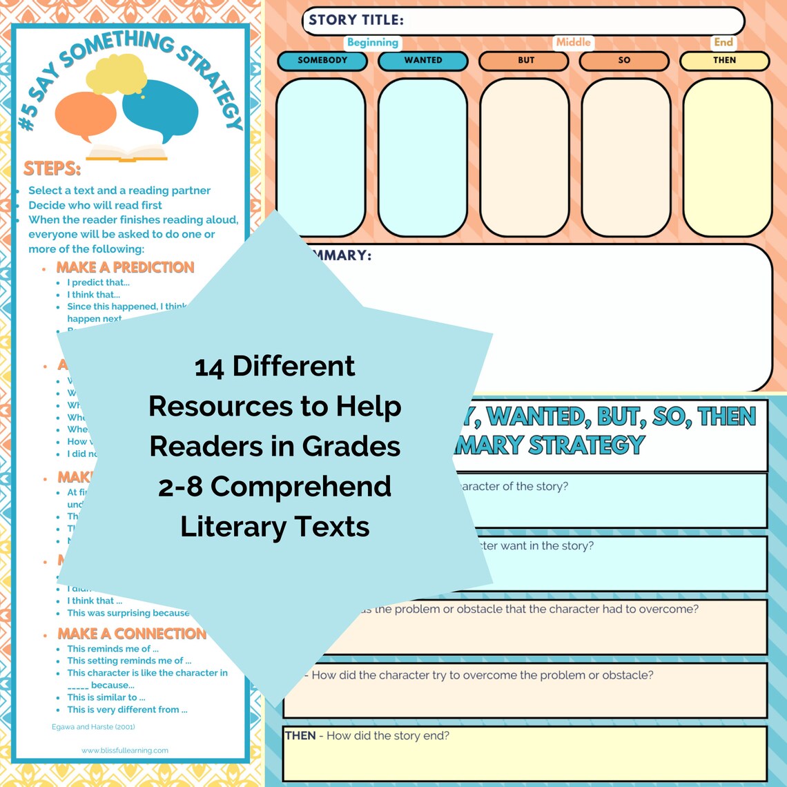 Printable Reading Toolkit, Story Elements, Reading Resources, Bookmarks ...