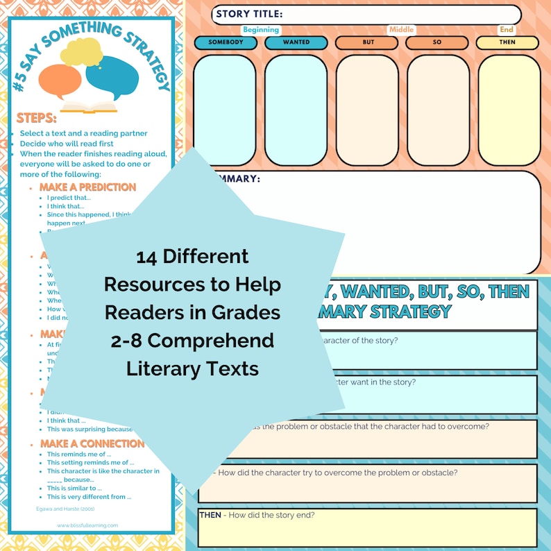 Printable Reading Toolkit, Story Elements, Reading Resources, Bookmarks ...